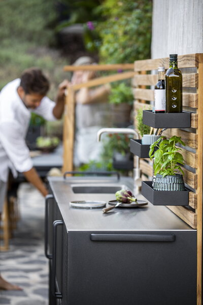 Cane-line Drop outdoor kitchen module with sink | Finnish Design Shop