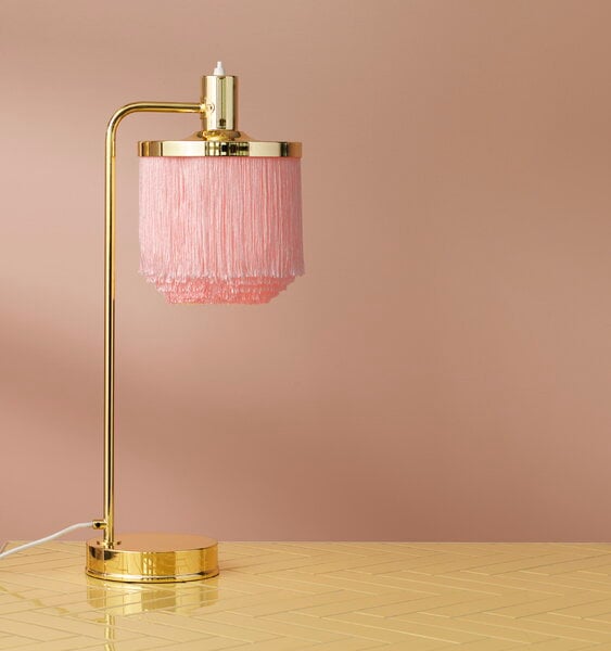 Warm Nordic Fringe table lamp, pale pink | Finnish Design Shop