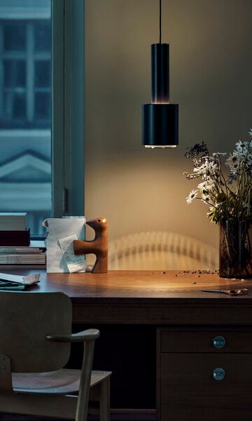 Artek Aalto pendant lamp A110 "Hand Grenade", black | Finnish Design Shop