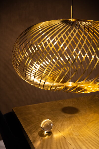Tom Dixon Spring LED pendant, large, brass | Finnish Design Shop