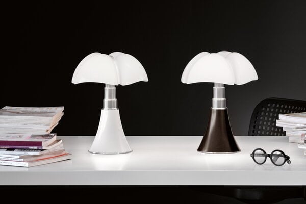 Martinelli Luce Minipipistrello table lamp, cordless, dark brown ...