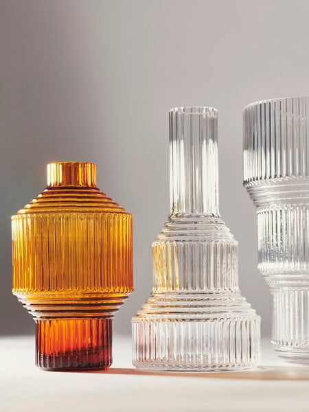 Kosta Boda Pavilion vase, 134 mm, dark amber | Finnish Design Shop