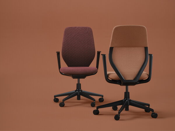 Vitra ACX Mesh task chair, deep black - terracotta | Finnish Design Shop