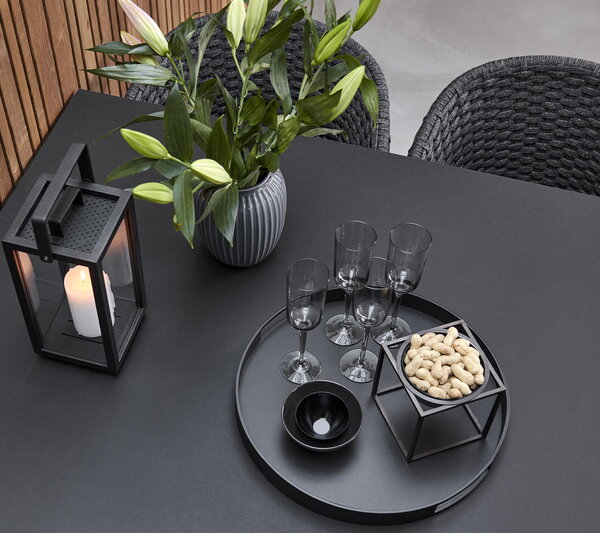 Cane-line Club tray, round 44 cm, lava grey | Finnish Design Shop