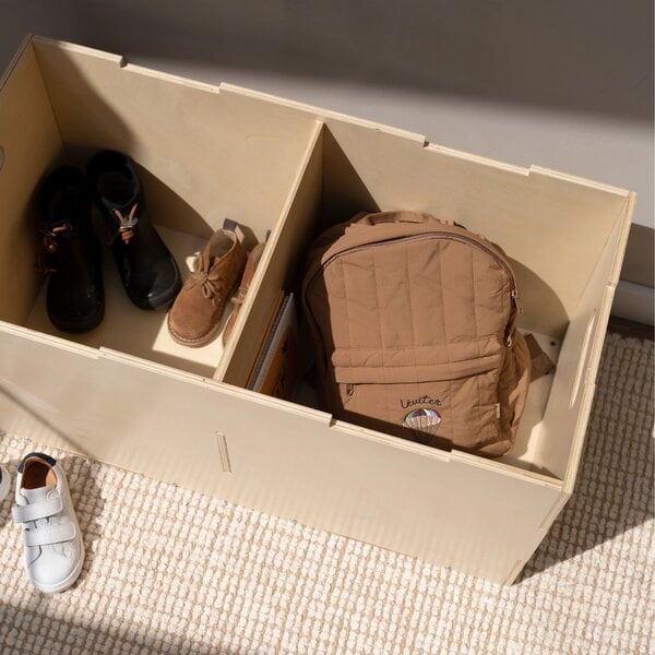 Nofred Cube Long storage box, birch | Finnish Design Shop