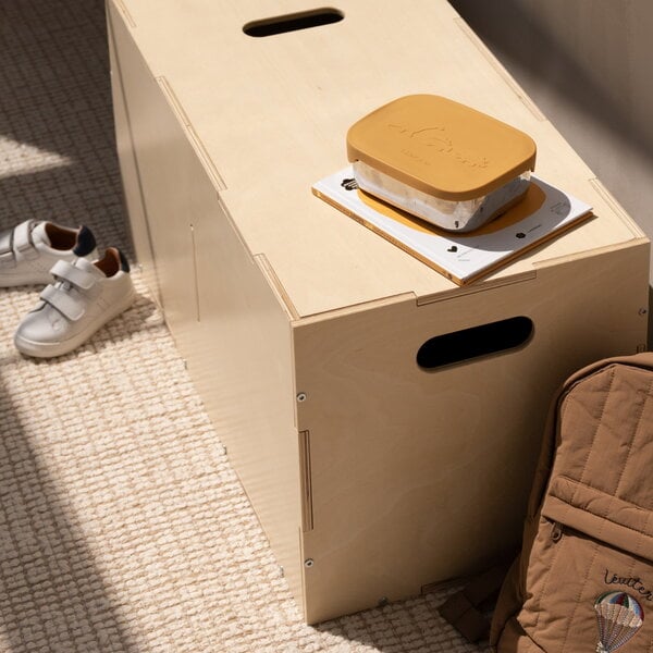 Nofred Cube Long storage box, birch | Finnish Design Shop