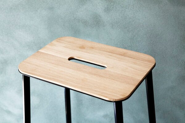 Frama Adam stool, 65 cm, oak - matt black | Finnish Design Shop