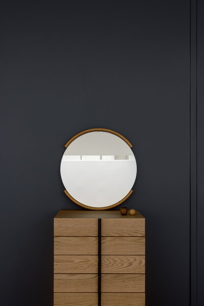Ariake Split mirror, small, black | Finnish Design Shop