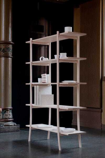 Ariake Skyladder shelf, high, oak | Finnish Design Shop