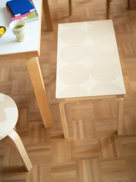 Artek Aalto jakkara 60, Artek + Marimekko, Lokki | Finnish Design Shop