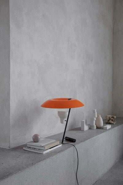 Astep Model 548 table lamp, dark burnished brass - orange | Finnish ...