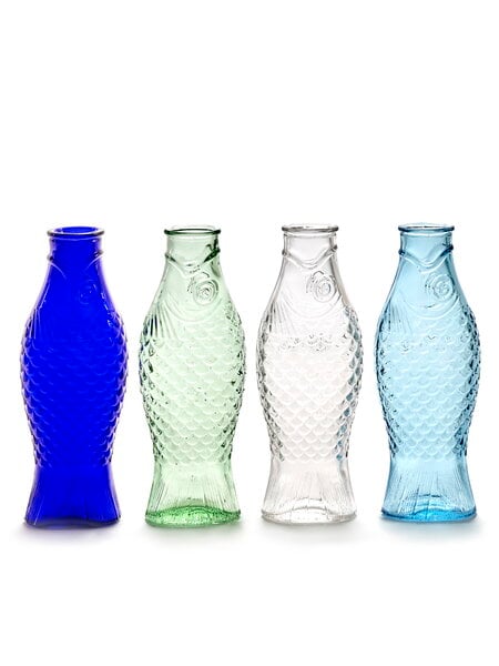 Serax Fish & Fish bottle, blue | Finnish Design Shop