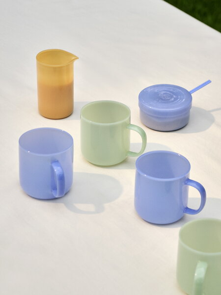 HAY Glass mug, 2 pcs, jade light blue | Finnish Design Shop