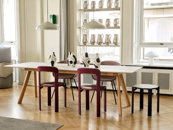 HAY CPH30 2.0 table, 250 x 90 cm, lacquered oak - white laminate ...