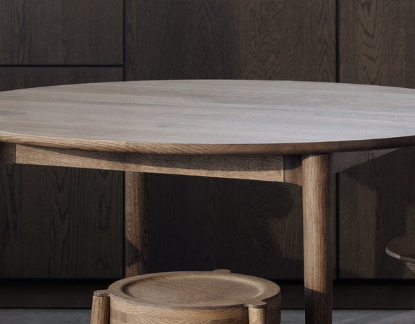 Northern Expand dining table, 120 cm, extendable, smoked oak | Finnish ...