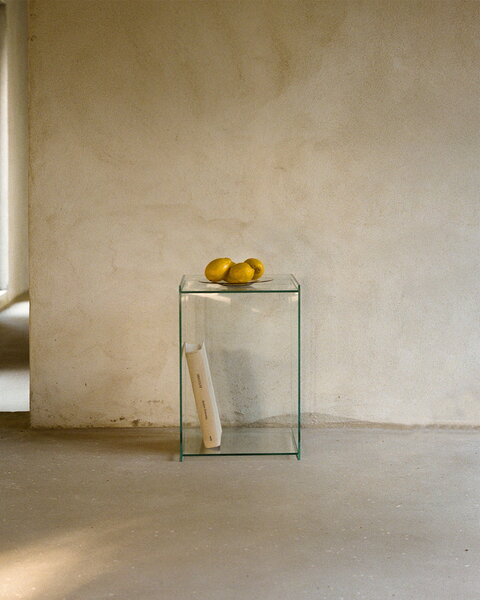 Frama Rivet Box table, clear glass | Finnish Design Shop