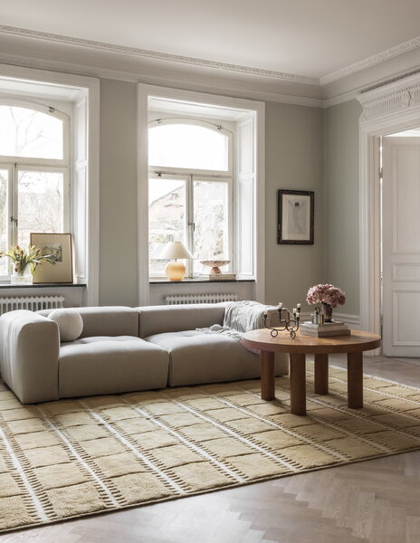 LAYERED Lilly wool rug, mustard | Finnish Design Shop
