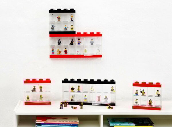 Room Copenhagen Lego Minifigure Display Case 16, red | Finnish Design Shop