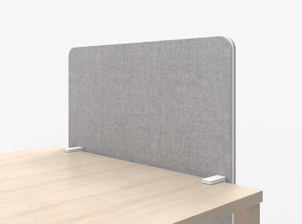 Lintex Edge table screen, front mounted, grey - white | Finnish Design Shop