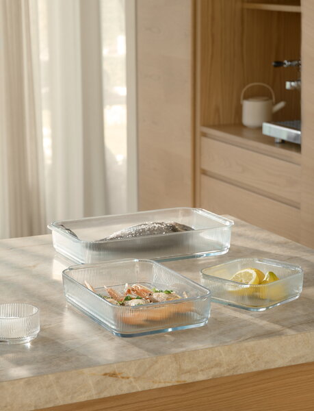 Stelton Pilastro ovenproof dish, 19.7 cm, clear | Finnish Design Shop