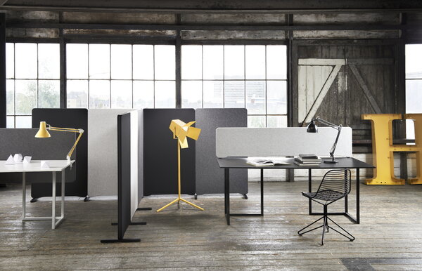 Lintex Edge table screen, top mounted, dark grey - black | Finnish ...