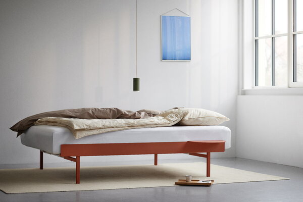 Moebe Bed side table, terracotta | Finnish Design Shop