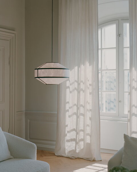 New Works Kite pendant, 55 cm, white - black | Finnish Design Shop