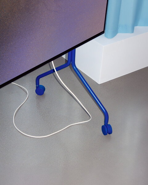 Pedestal Moon Rollin' TV stand, ultra marine | Finnish Design Shop UK