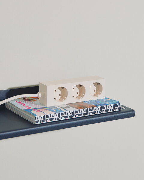Pedestal Power Bar power strip, pearl | Finnish Design Shop