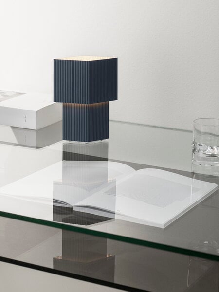 Pholc Romb Mini table lamp, blue stone | Finnish Design Shop