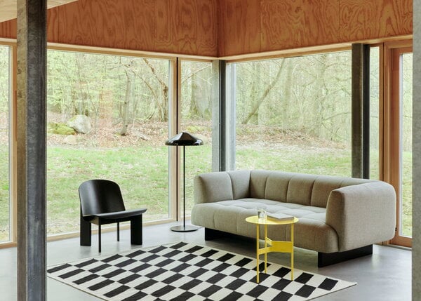 HAY Quilton Lift sofa, 2-seater, Naveli 0113 - lacquered oak | Finnish ...