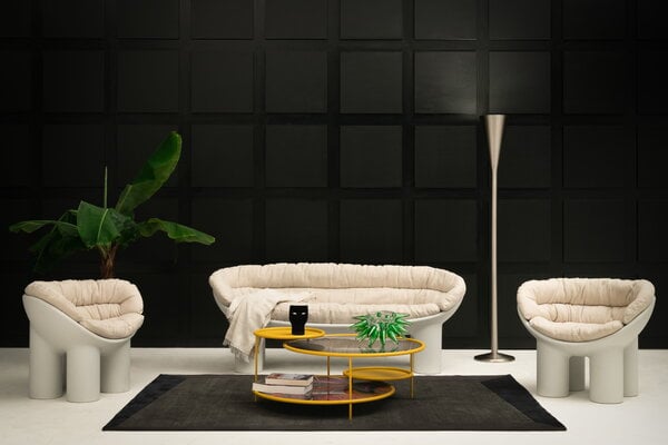 Driade Roly Poly armchair, recycled plastic, black | Finnish Design Shop