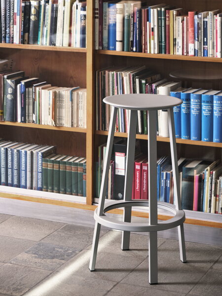 HAY Revolver bar stool, 76 cm, grey | Finnish Design Shop