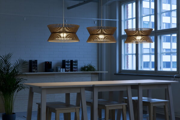 Secto Design Kontro 6000 pendant, walnut | Finnish Design Shop