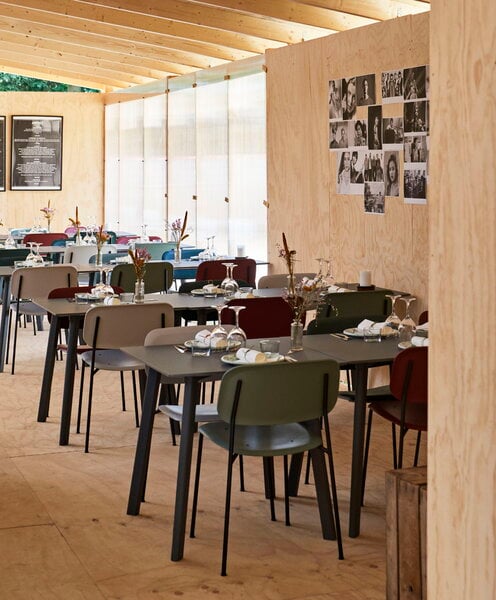 HAY Soft Edge 40 chair, black - dusty green | Finnish Design Shop