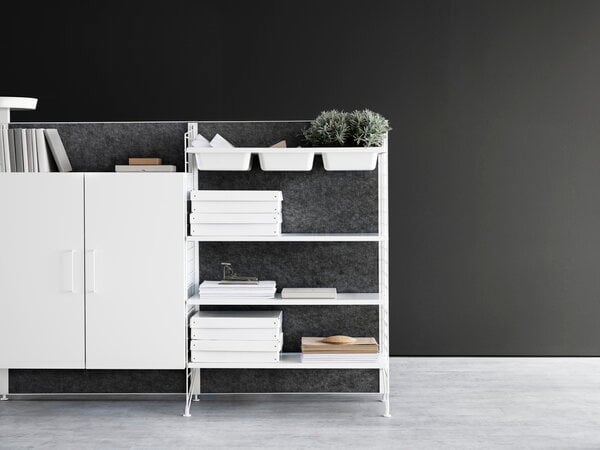 String Furniture String shelf 78 x 30 cm, 3-pack, white | Finnish ...