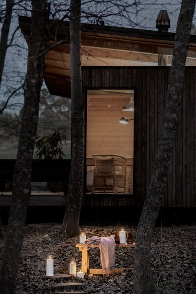 Uyuni Lighting Outdoor LED pillar candle, 8,4 x 10 cm, white | Finnish ...