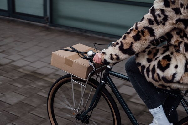 Pelago Bicycles Commuter Front Rack, L, polished aluminium | Finnish ...