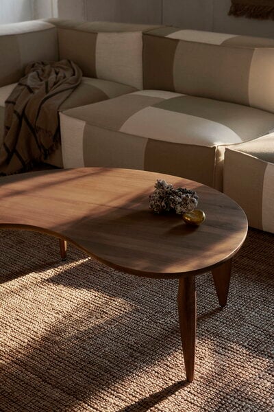 Ferm Living Feve coffee table, walnut | Finnish Design Shop UK