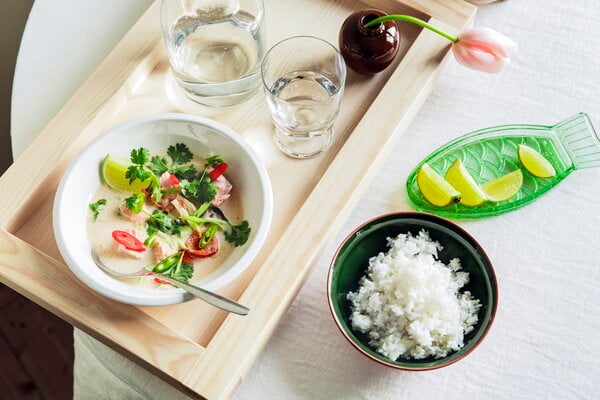 Serax Plat de service Fish & Fish, 23 x 10 cm, vert | Finnish Design Shop