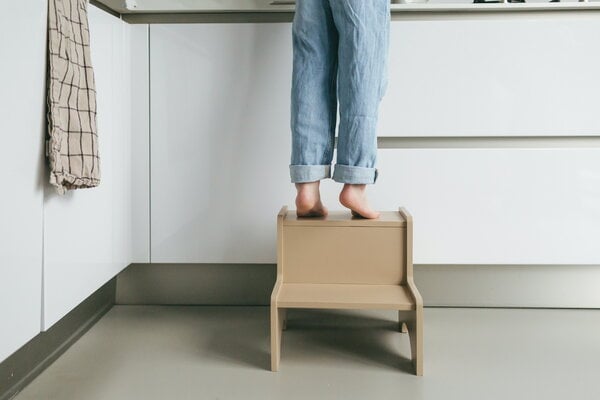 Nofred Step Up step ladder, beige | Finnish Design Shop