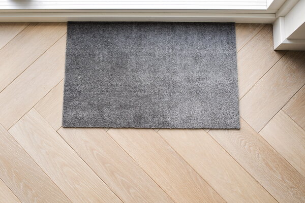 Tica Copenhagen Uni color rug, 40 x 60 cm, steel grey | Finnish Design Shop
