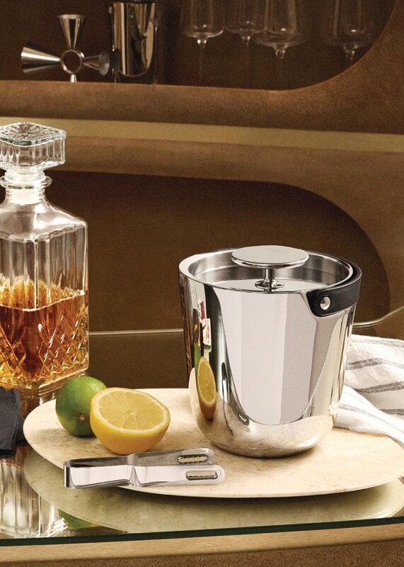 Alessi The Tending Box ice bucket and tongs, stainless steel | Finnish ...