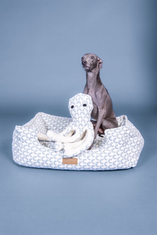 PAIKKA Octopus dog toy, S, blue | Finnish Design Shop