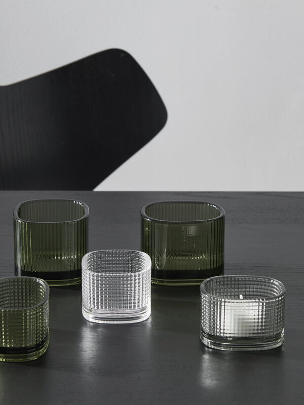 Orrefors Portacandela Magica Super Ellisse, 50 mm, grigio | Finnish ...