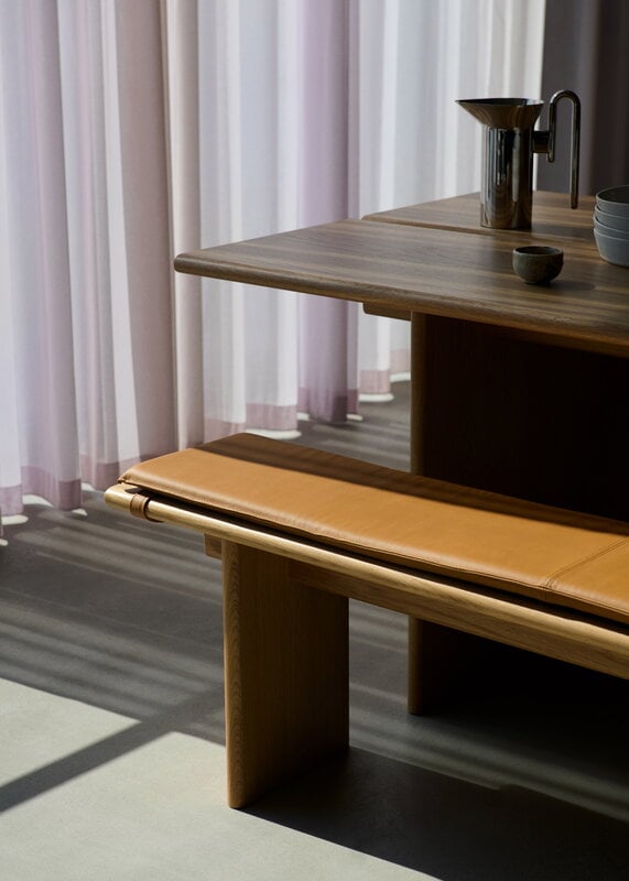 &Tradition Ita OS5 seat pad, 170 x 30 cm, Noble cognac leather ...