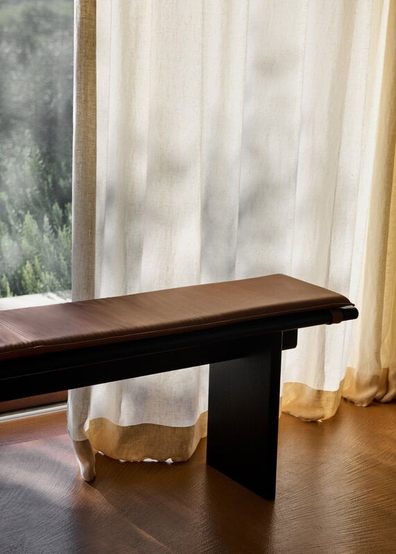 &Tradition Ita OS6 bench, 230 x 30 cm, dark stained oak | Finnish ...