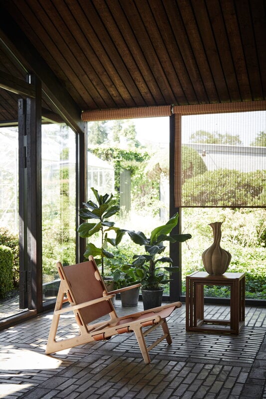 Fredericia The Hunting Chair, soaped oak- natural leather | Finnish ...