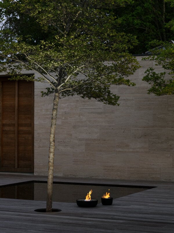 Blomus Fuoco Gel fireplace, 32,5 cm, black - polished stainless steel ...