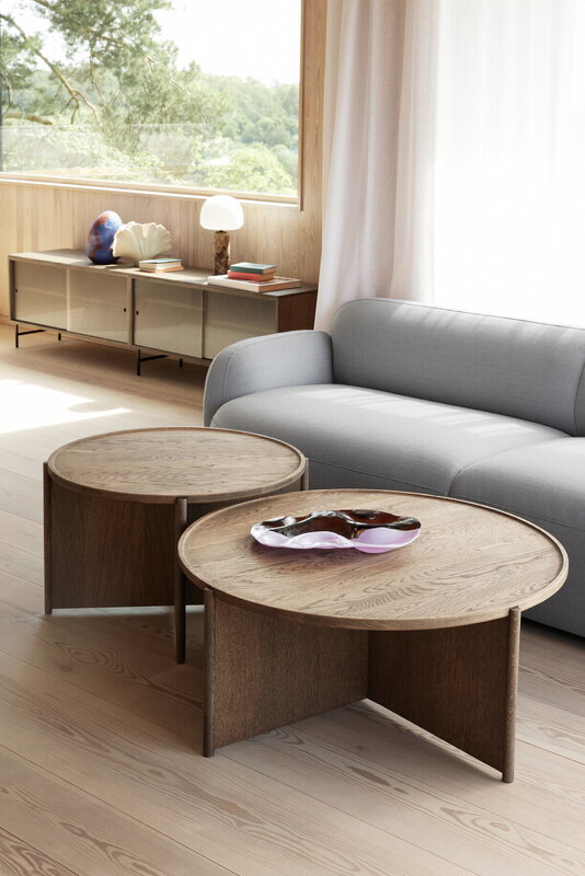 Northern Cling coffee table, small, 70 cm, smoked oak | Finnish Design Shop